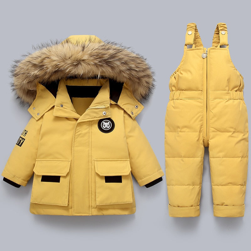 Children's Coat and Overalls Blue Cotton – HensleyLondon